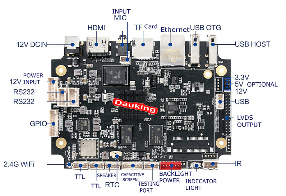 DK-40A 1920X1080 LCD controller board , android driver board for 32 43 ...